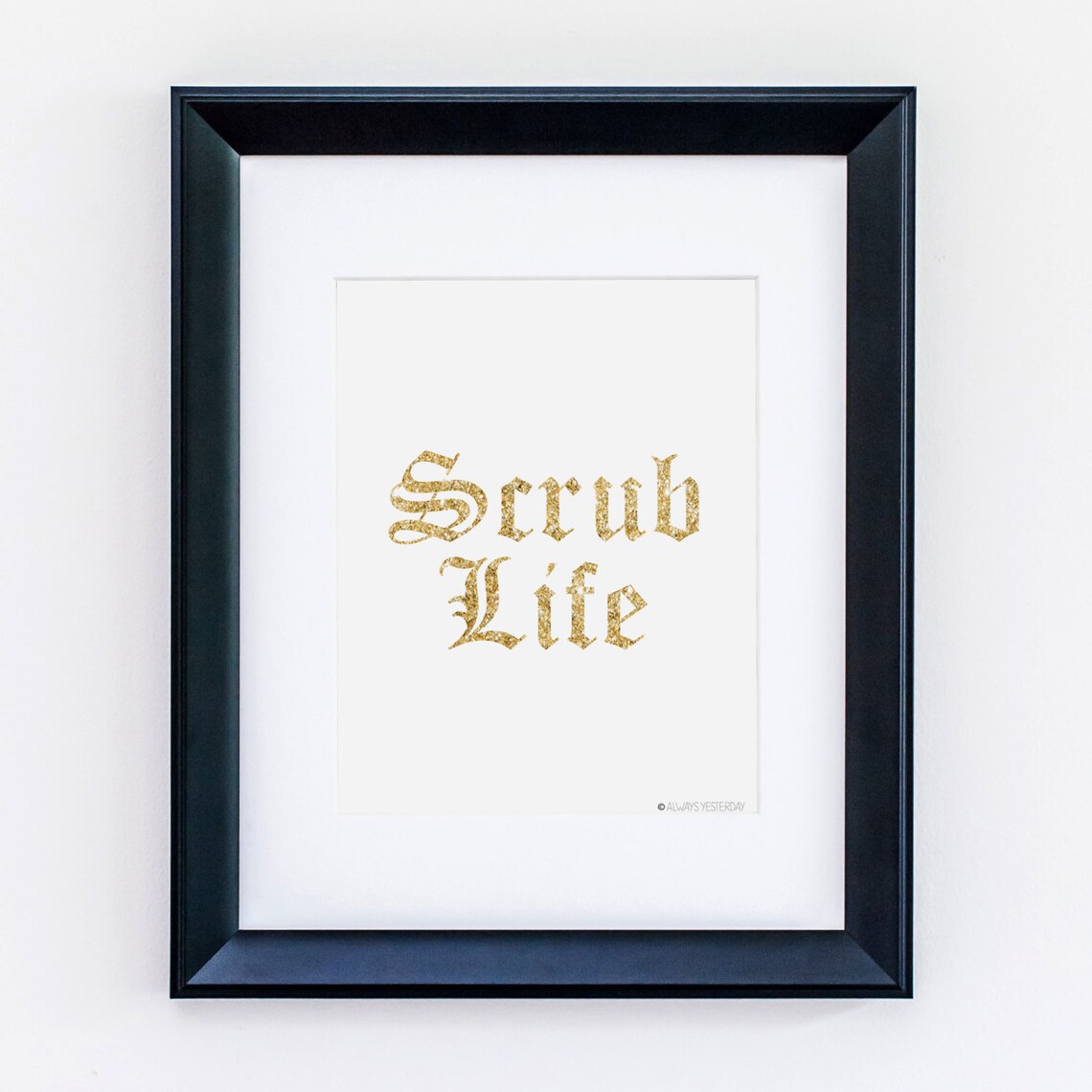 Nurse Scrub Life Quote Nursing Student Gift Nurse Decor | Etsy