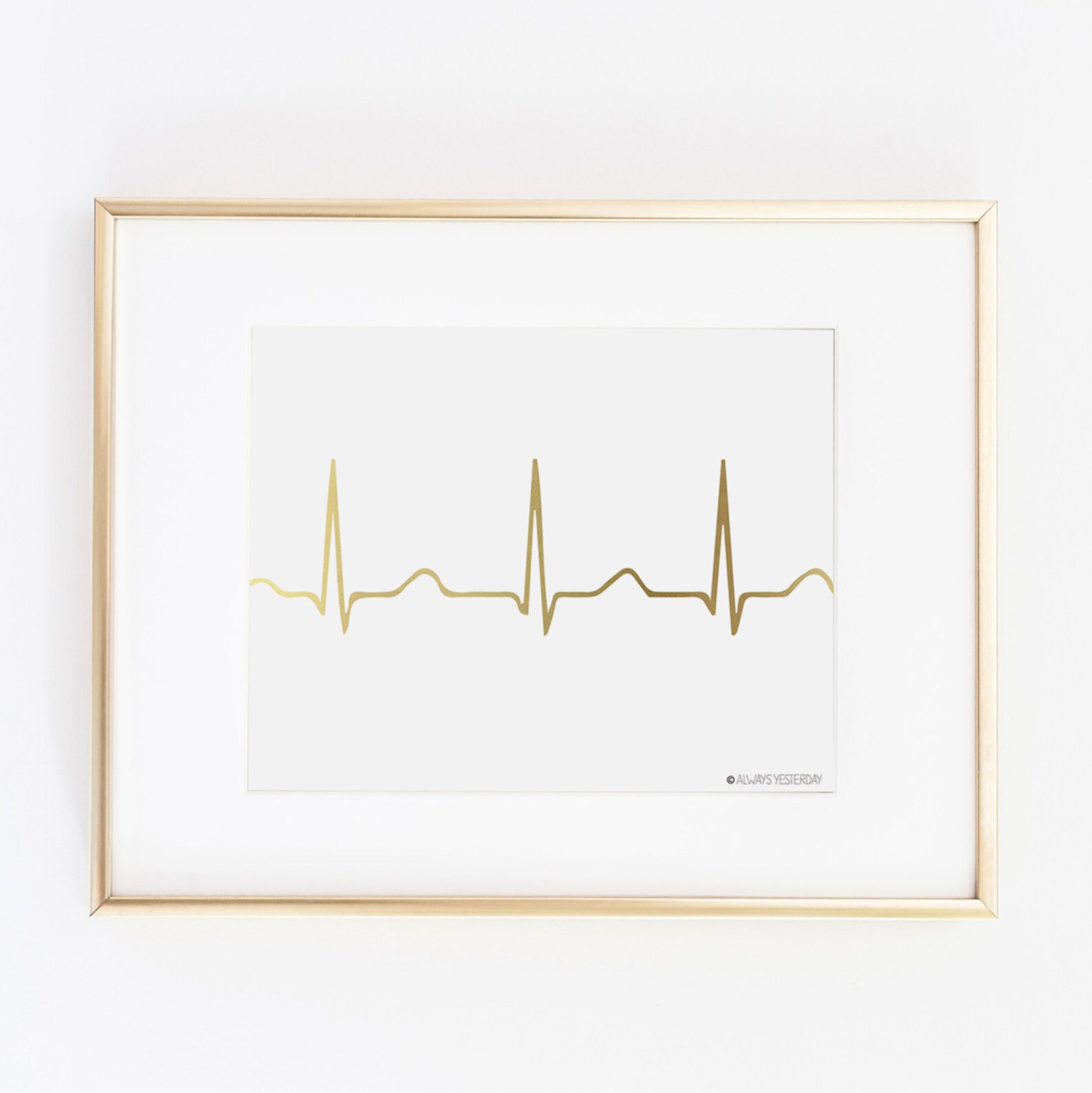 Nurse Gift EKG Rhythm Printable Nursing School Print Emergency Medical ...