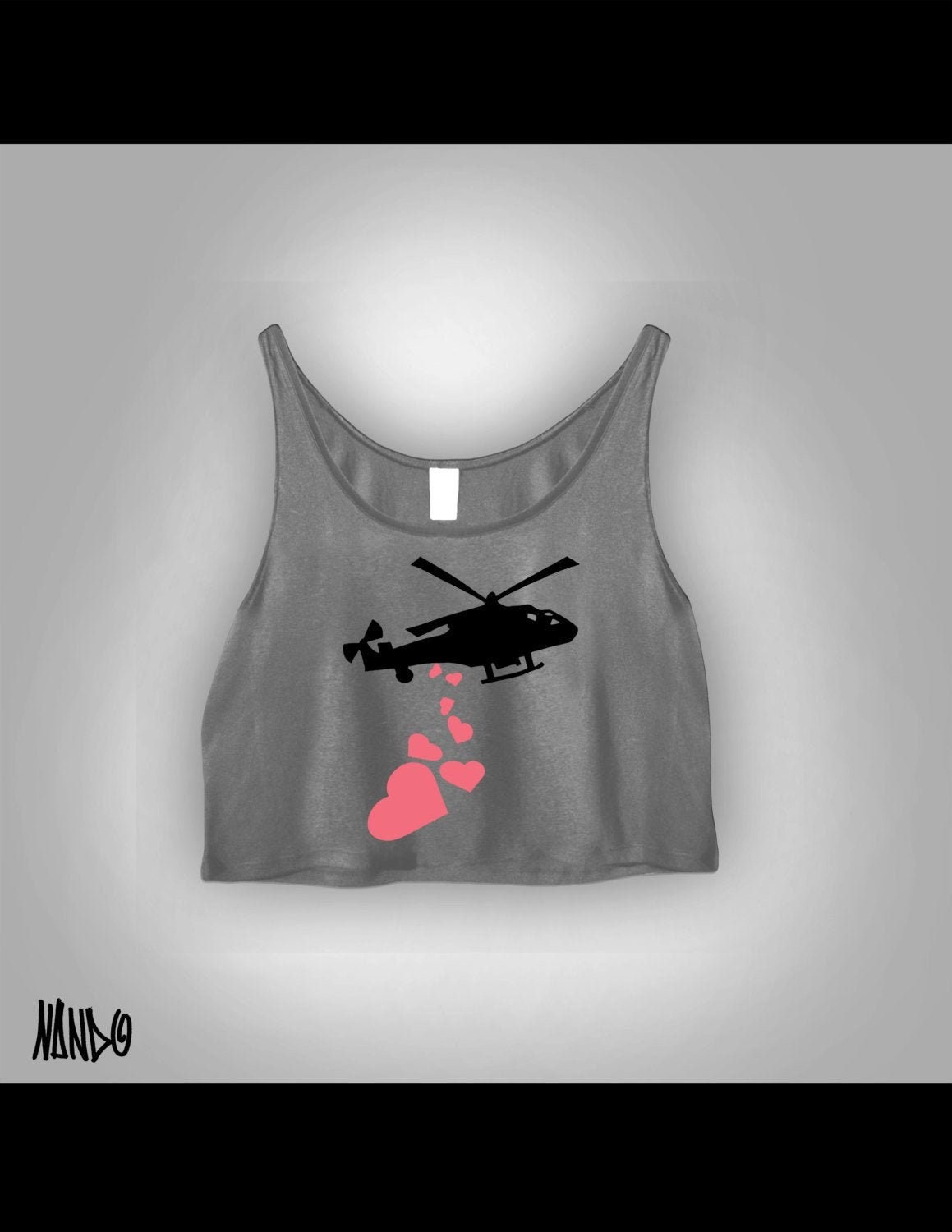 Heart Crop Top - Etsy