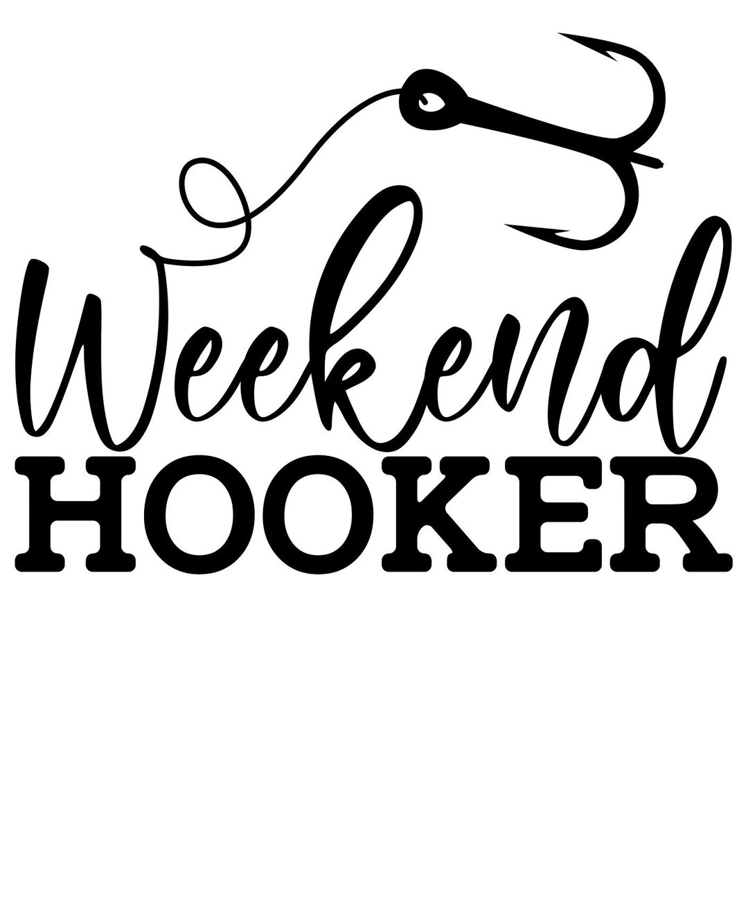 Weekend Hooker Decal Free Shipping - Etsy