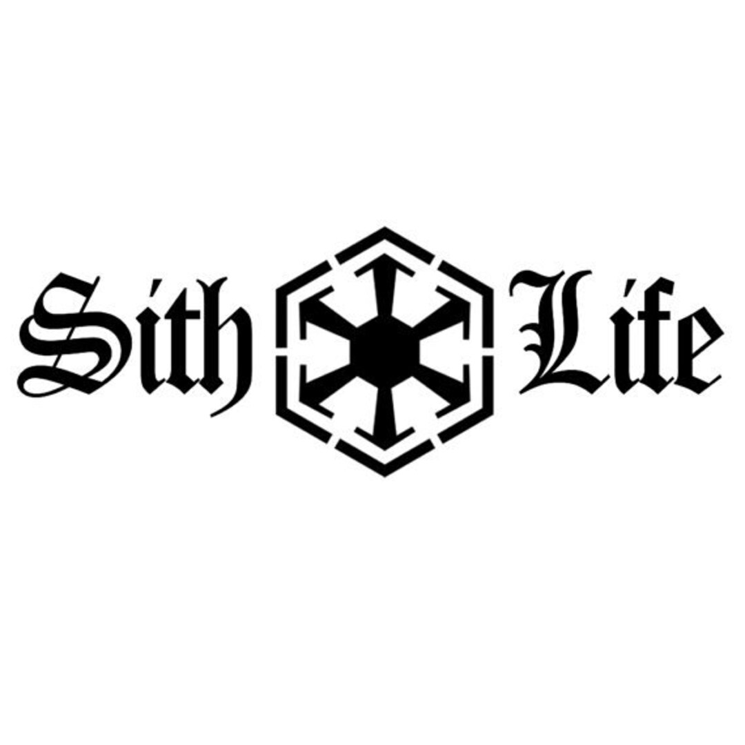 Sith Life!! Free Shipping Decal - Etsy
