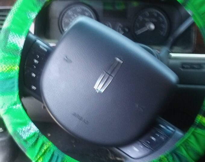 Gorgeous Green and Black Steering Wheel Cover Mother Nature - Etsy