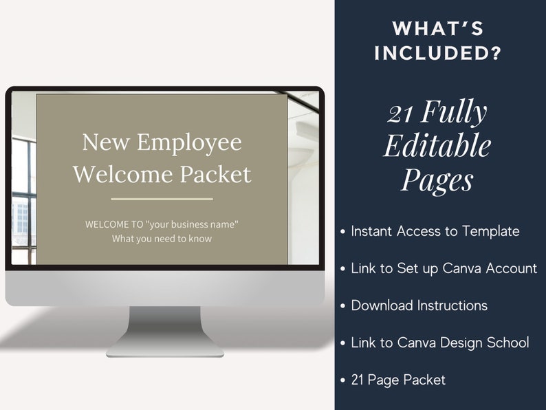 New Employee Welcome Packet Bundle Template Human Resources - Etsy