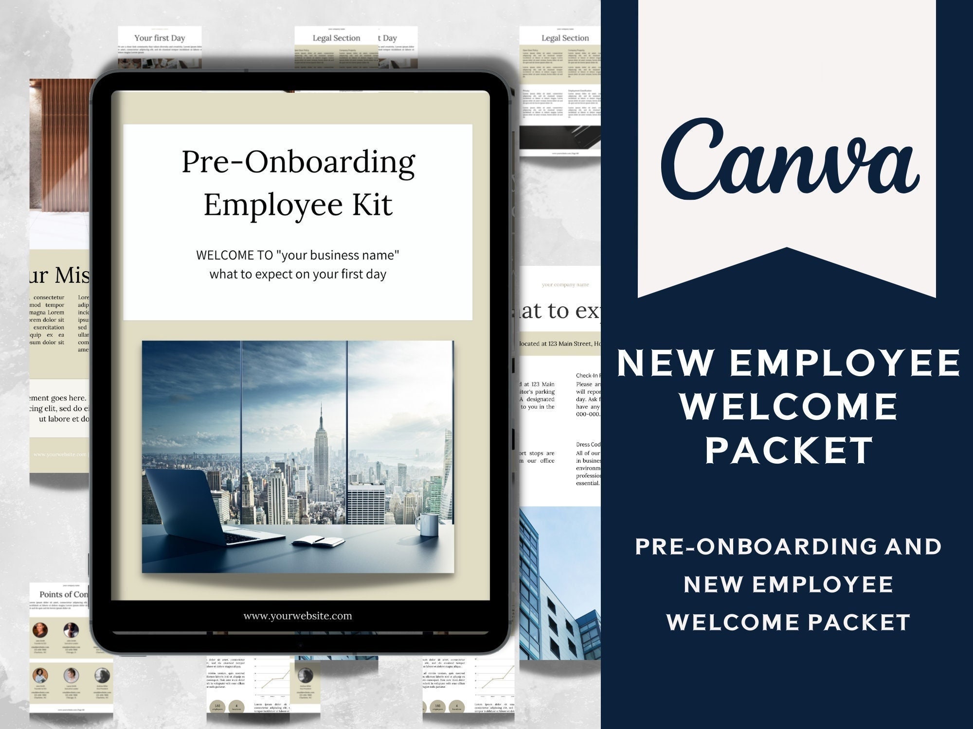 HR New Employee Welcome Packet Human Resources Template - Etsy
