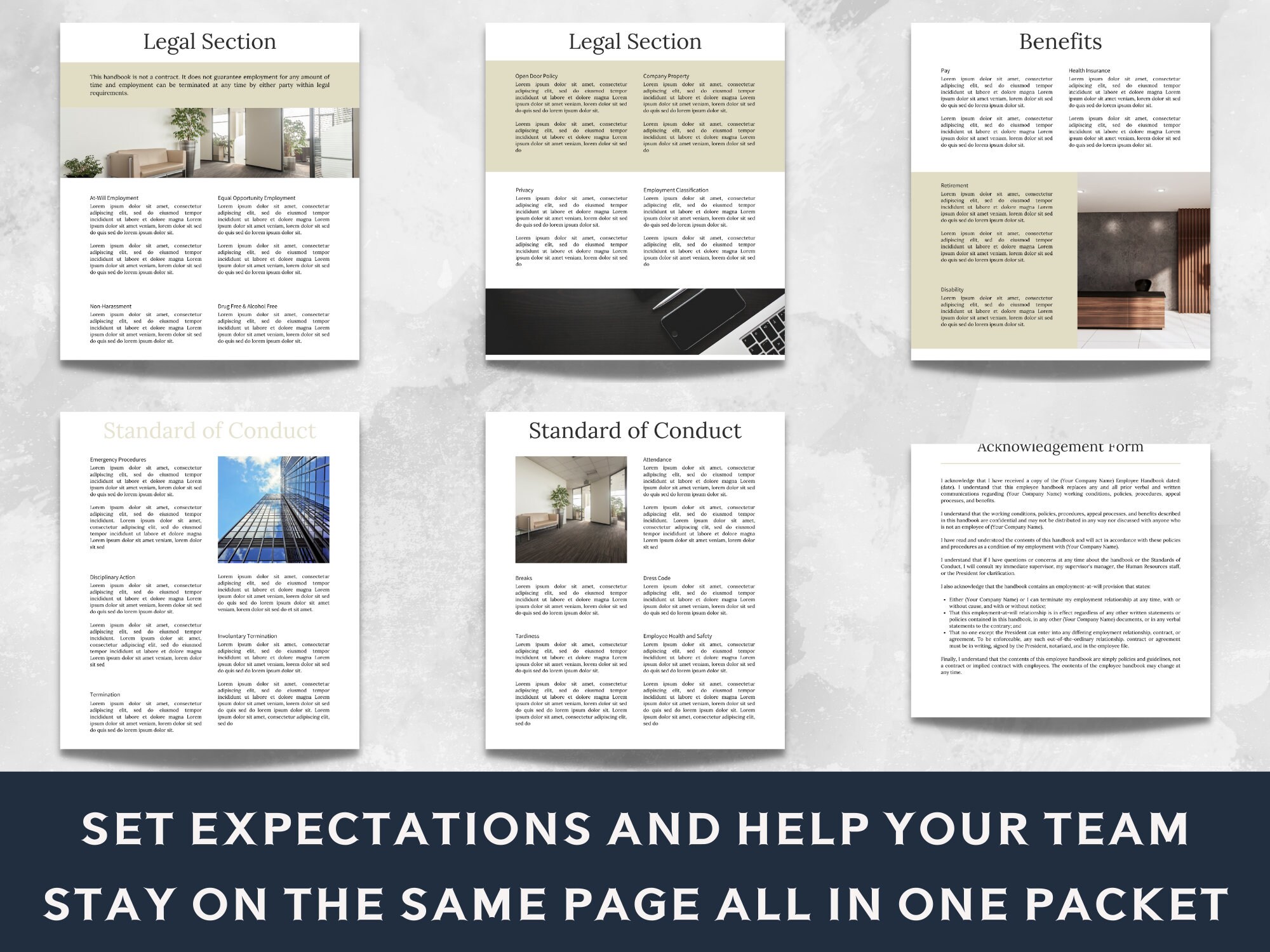 HR New Employee Welcome Packet Human Resources Template - Etsy