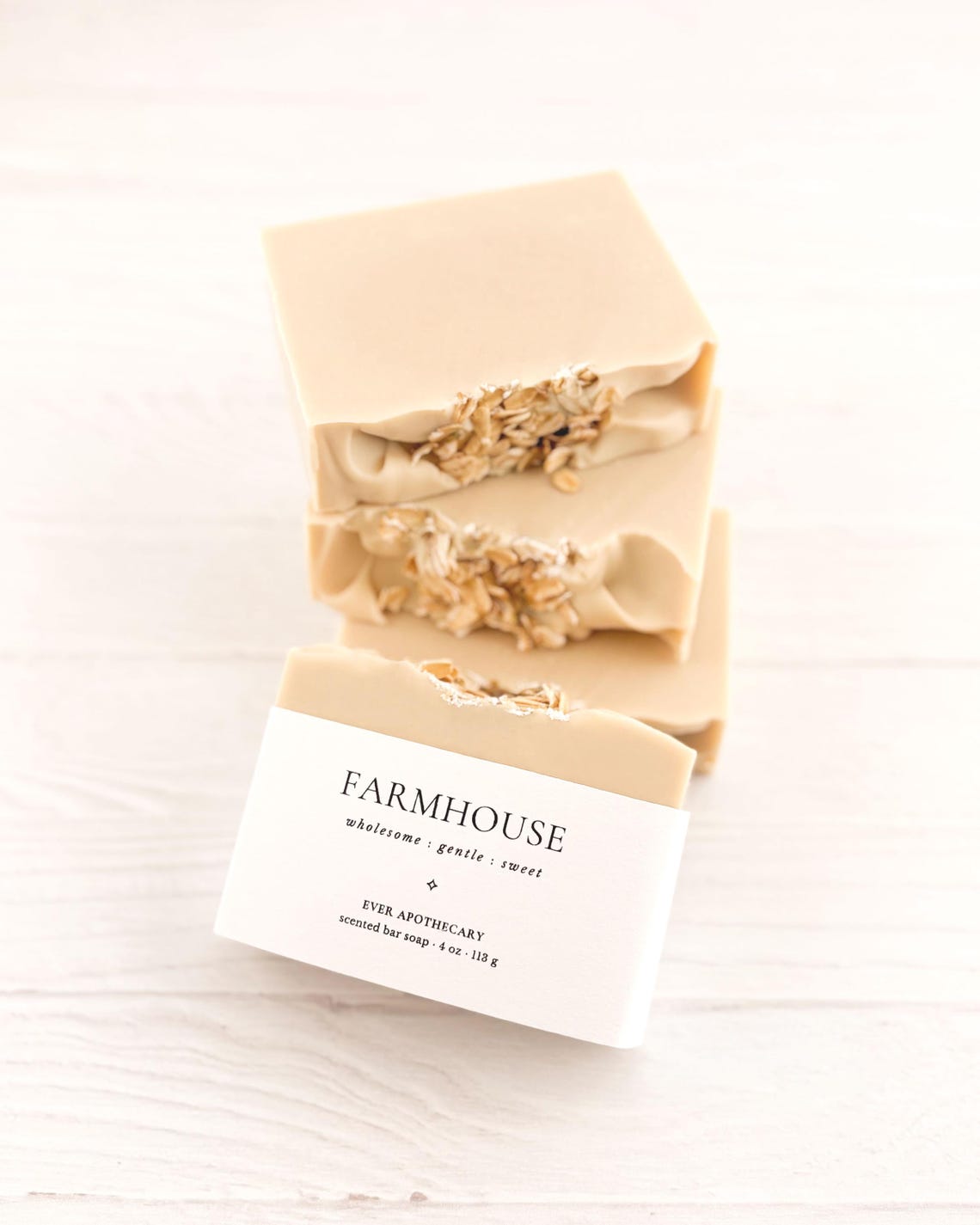 Farmhouse Bar Soap · Cold Process Soap · Oatmeal Milk & Honey Scent ...