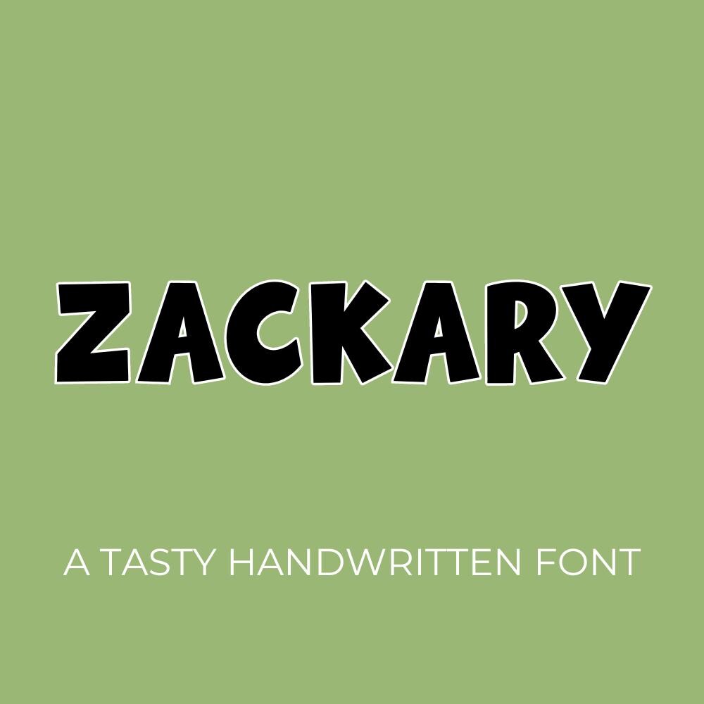 Zackary Font Modern Digital Font - Etsy