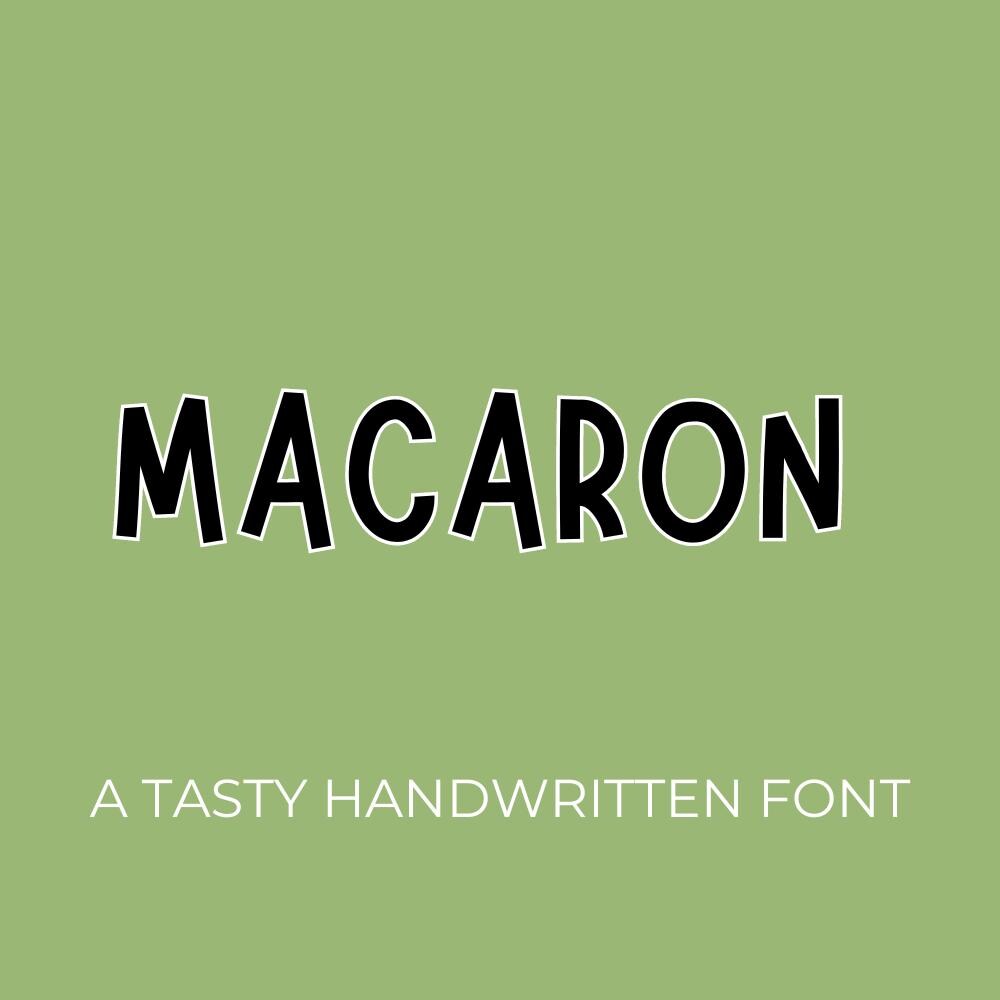 Macaron Font Modern Digital Font - Etsy