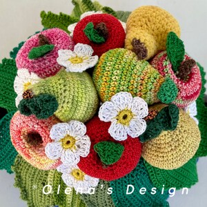 Crochet Tea Cozy Blue Tea Cover Apple Pear Tea Cosy Tea Warmer Crochet ...