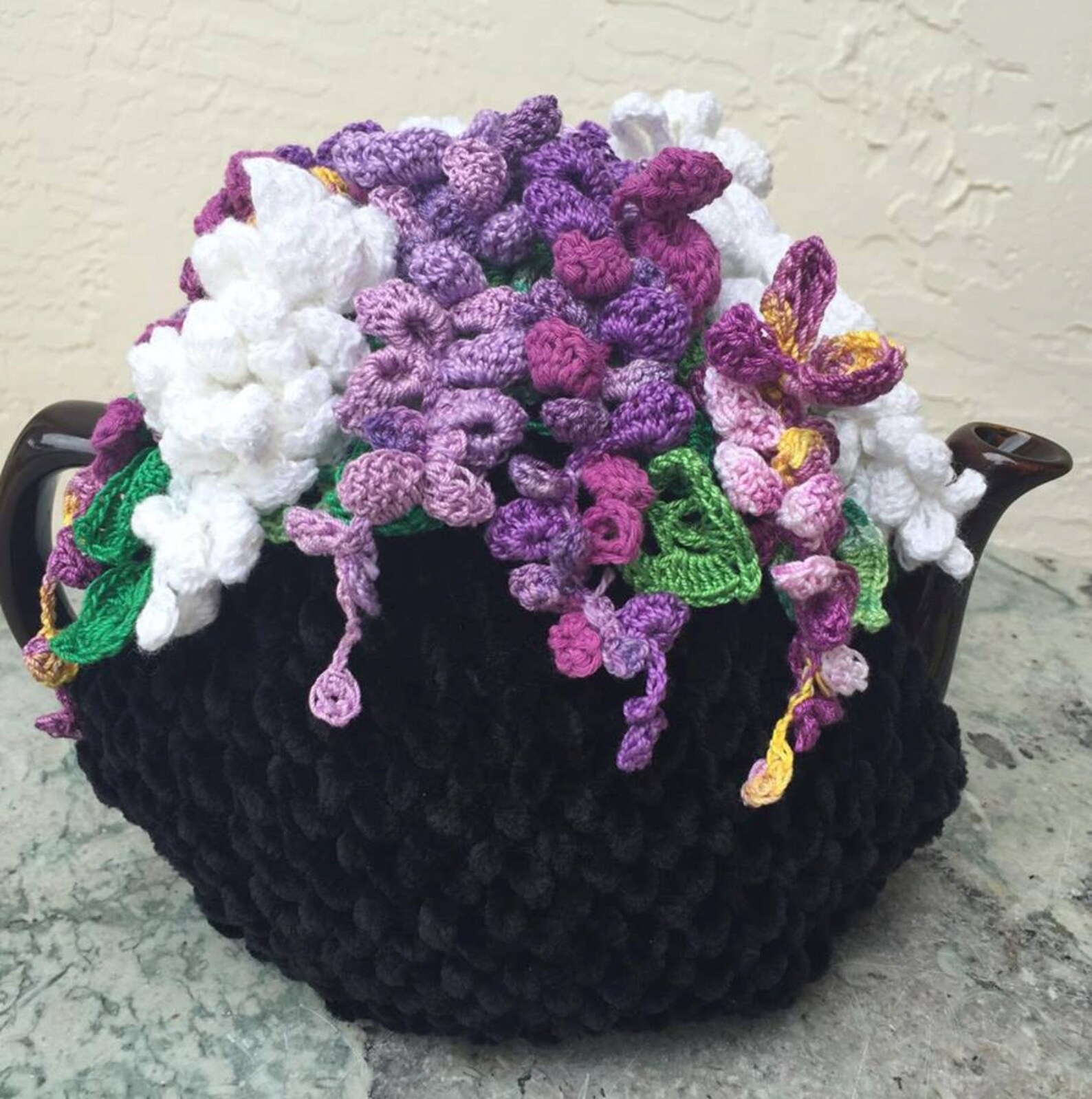 Tea Cozy Black Tea Cover Mixed Wisteria Flower Tea Cosy Tea - Etsy