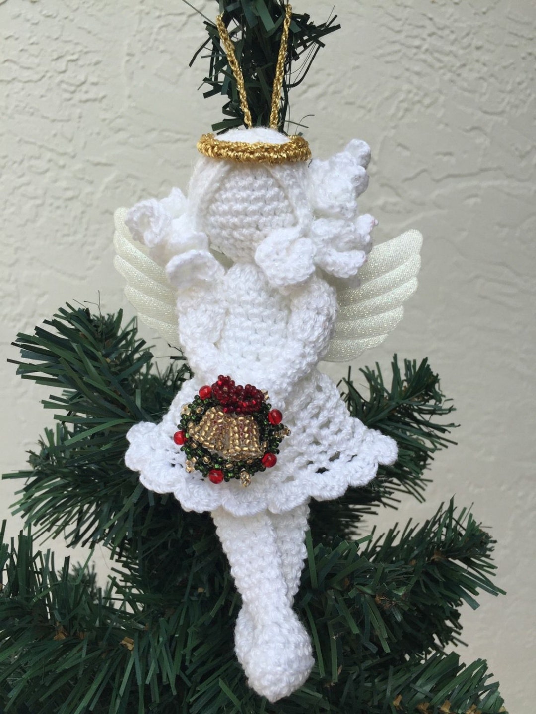 Crochet Amigurumi Angel Crochet Miniature Angel Plushes Christmas Angel ...
