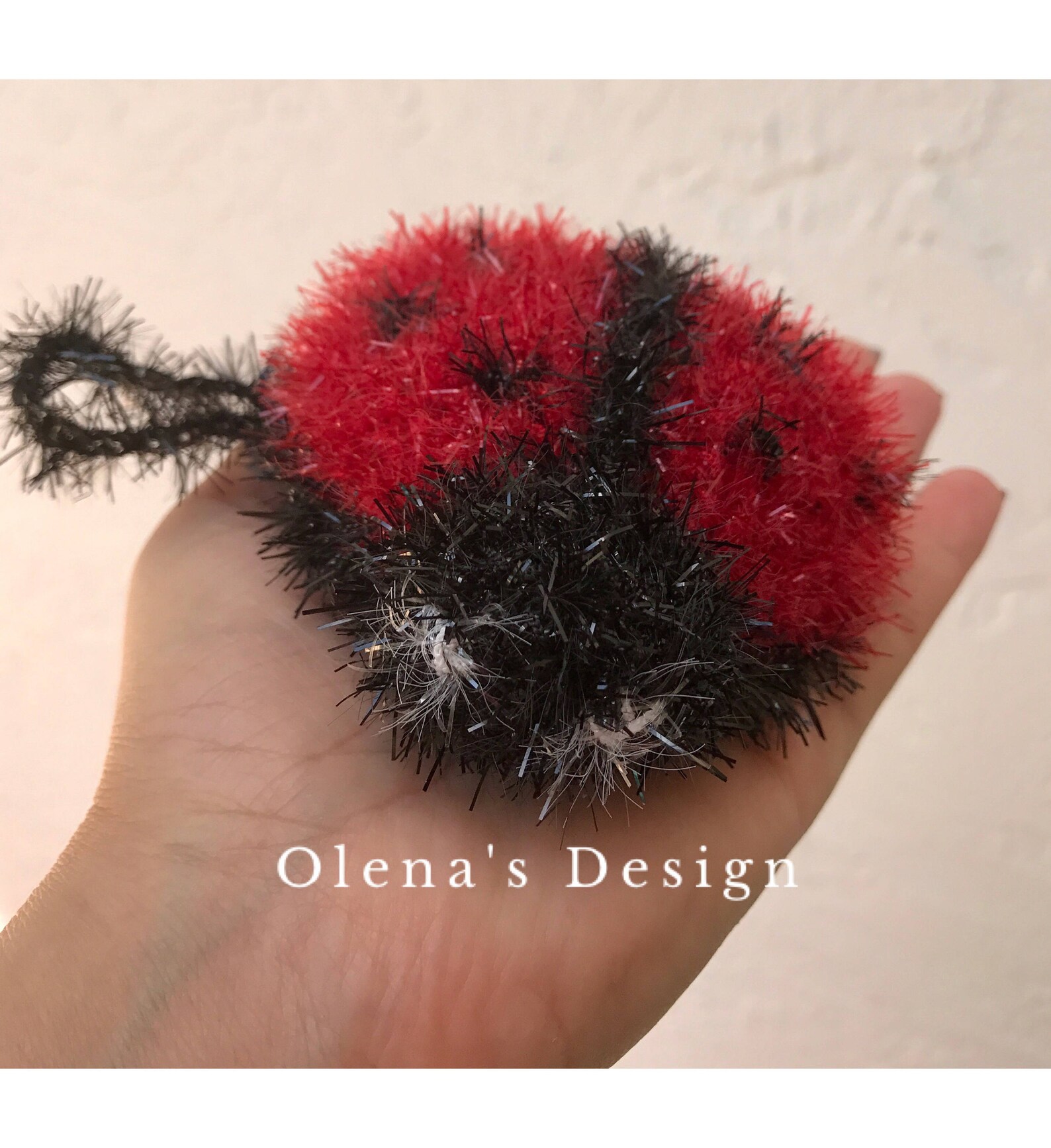 Scrubby Sparkle Red Ladybug Dishcloth Sponge Crochet Ladybug Autumn ...