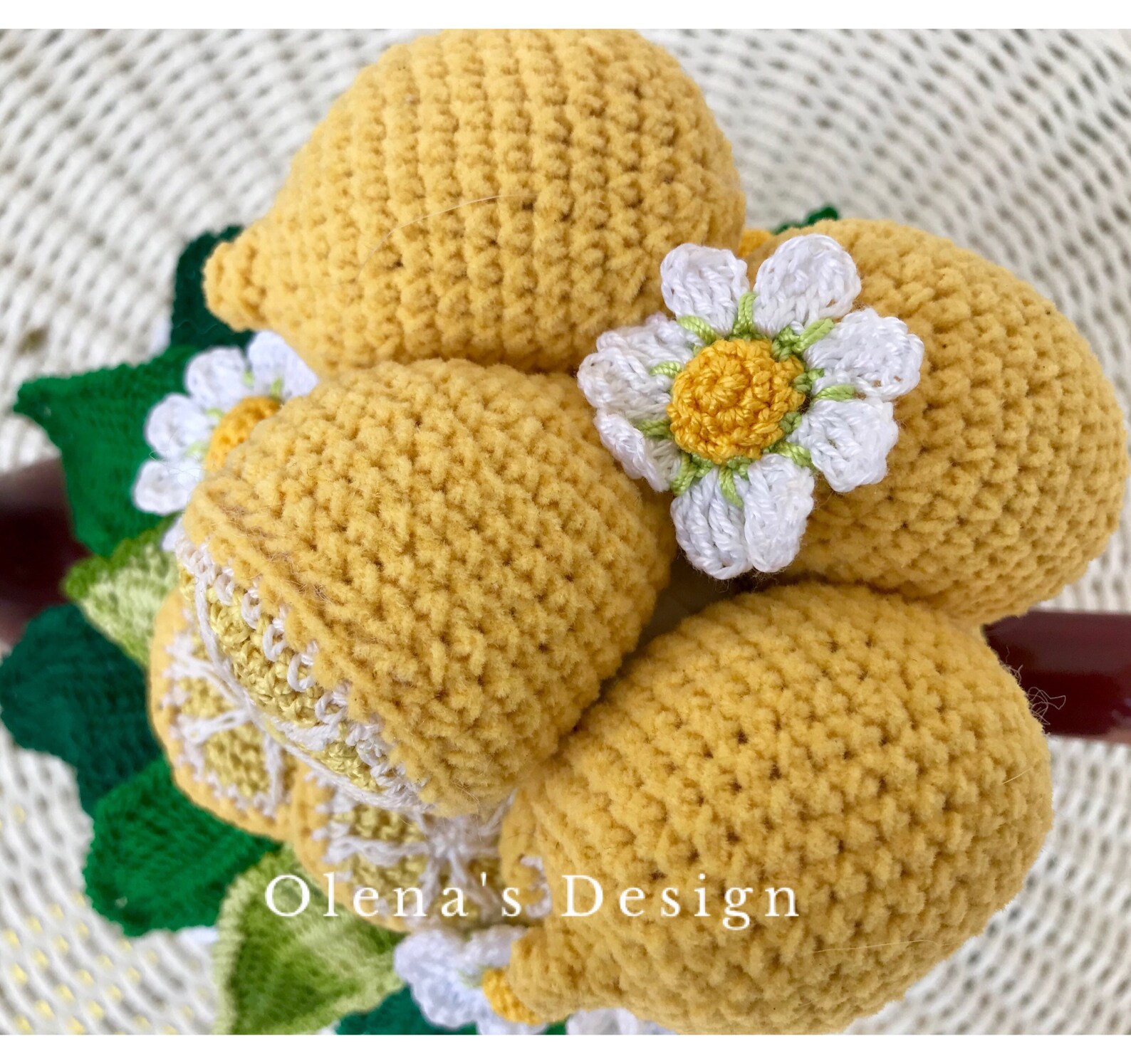 Crochet Tea Cozy White Tea Cover Lemon Tea Cosy Tea Warmer Crochet ...