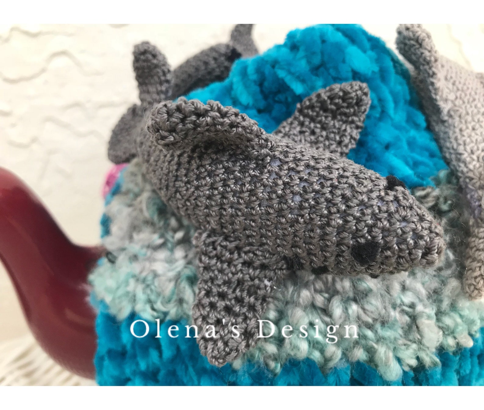 Crochet Tea Cozy Nautical Tea Cover Tea Cosy Seaside Tea | Etsy