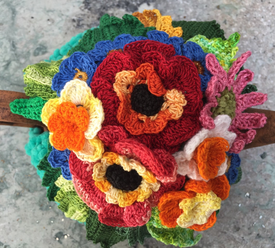 Crochet Tea Cozy Green Tea Cover Daffodil Poppy Tea Cosy Tea - Etsy