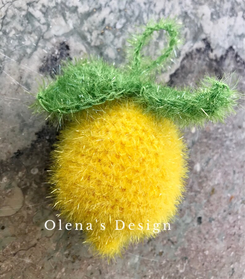 Scrubby Sparkle Yellow Lemon Dishcloth Sponge Autumn Fall - Etsy