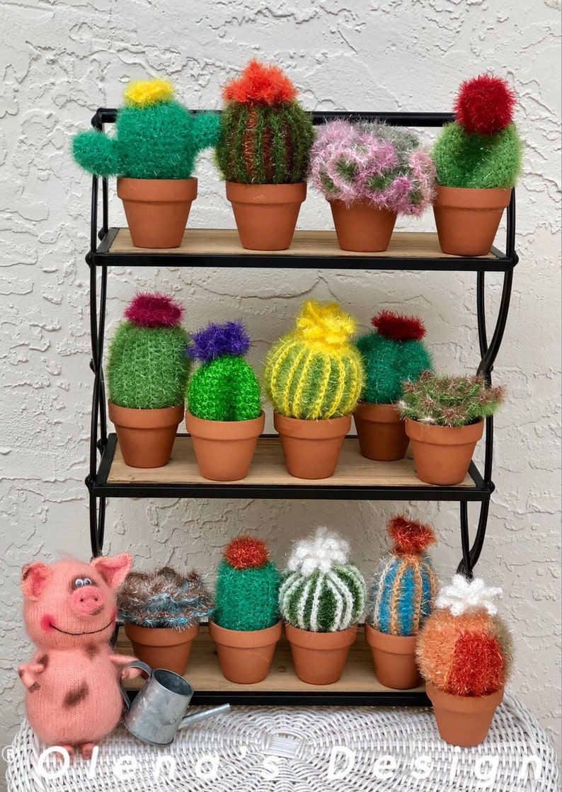 Scrubby Sparkle Cactus Cacti Dishcloth Sponge Autumn Fall - Etsy