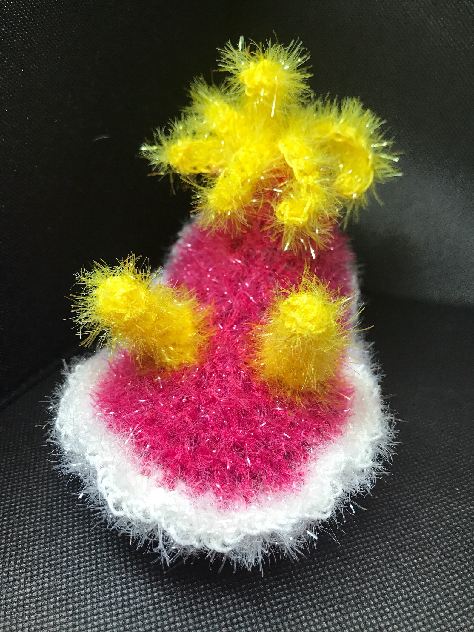 Scrubby Sparkle Crochet Pink Dorid Nudibranch Dishcloth Sponge ...