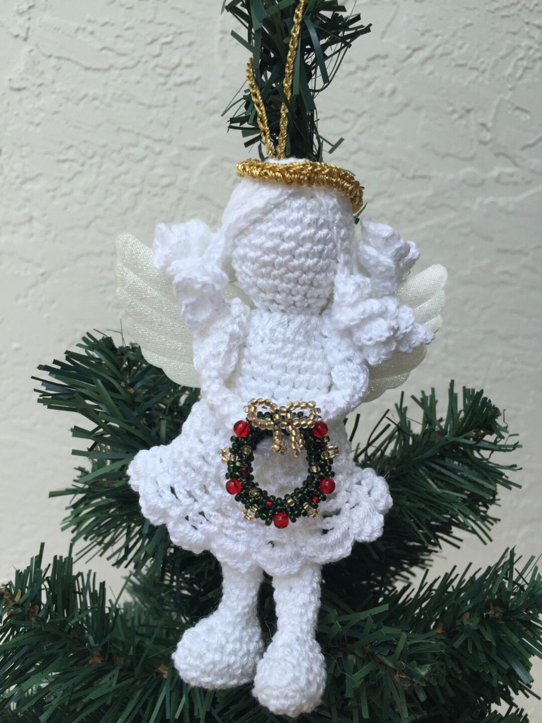 Crochet Amigurumi Angel Crochet Miniature Angel Plushes Christmas Angel ...