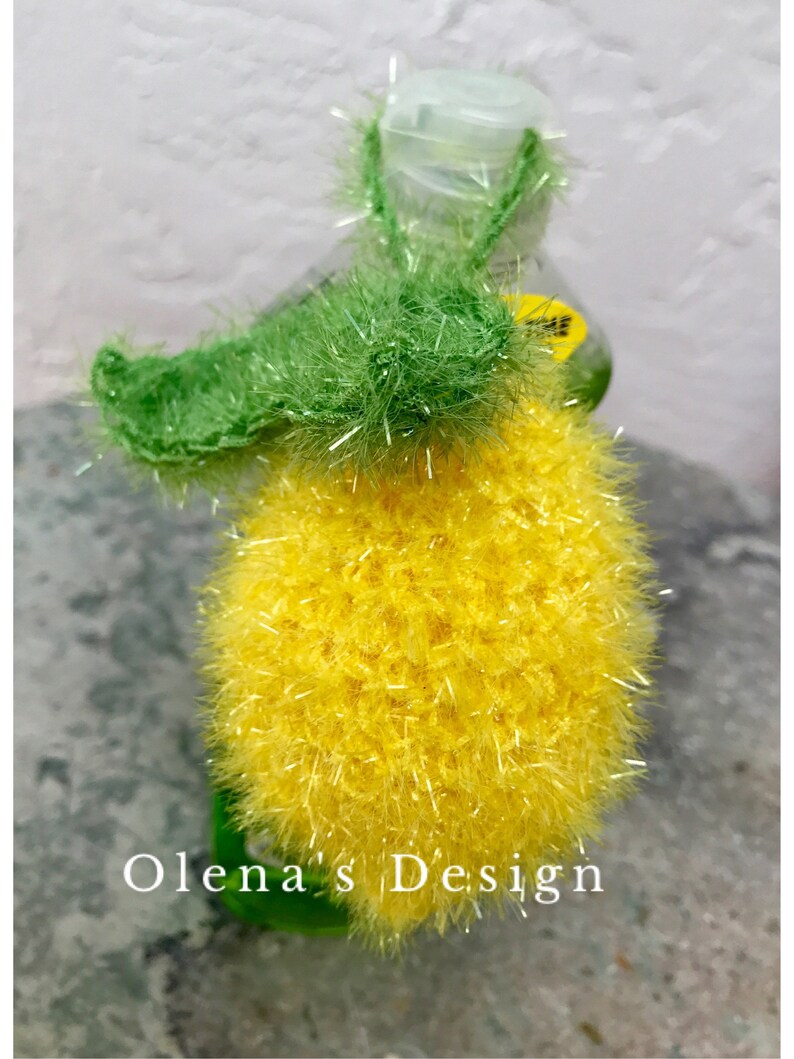 Scrubby Sparkle Yellow Lemon Dishcloth Sponge Autumn Fall - Etsy