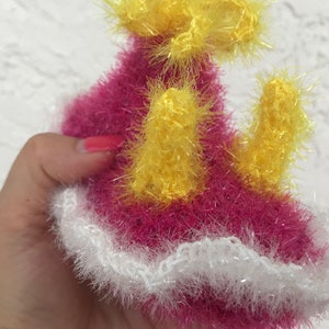 Scrubby Sparkle Crochet Pink Dorid Nudibranch Dishcloth Sponge ...