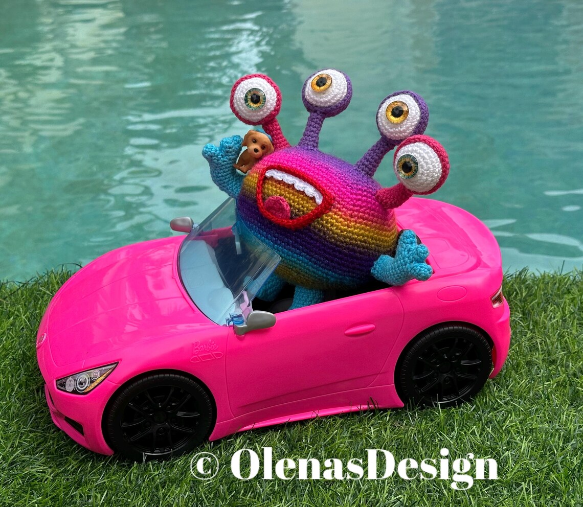 Crochet ONE Monster Plushes Children Toy Birthday Christmas Gift Baby ...