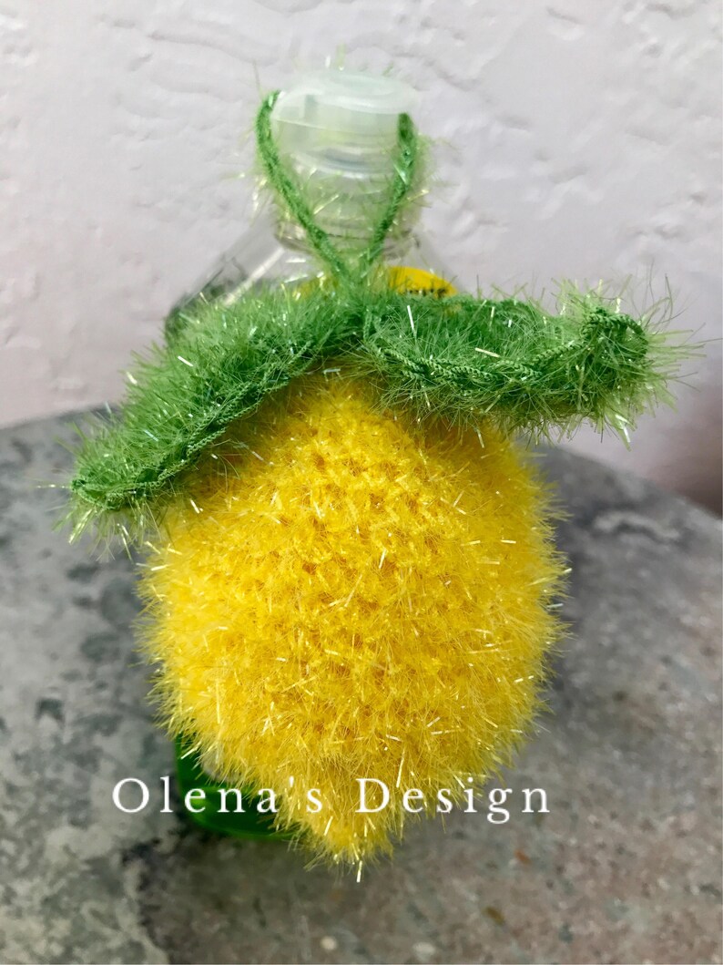 Scrubby Sparkle Yellow Lemon Dishcloth Sponge Autumn Fall - Etsy