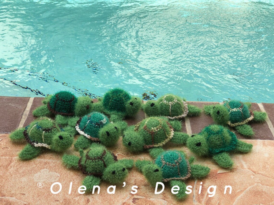 Scrubby Sparkle Sea Green Turtle Dishcloth Sponge Crochet | Etsy