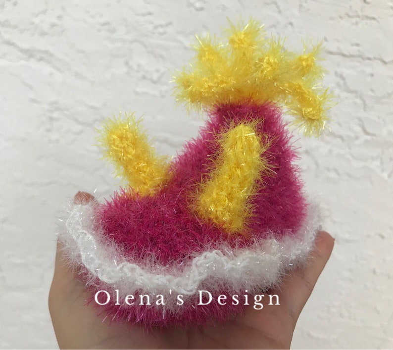 Scrubby Sparkle Crochet Pink Dorid Nudibranch Dishcloth Sponge ...