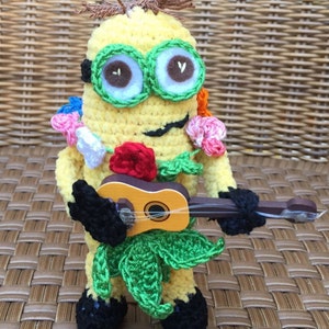 Crochet Amigurumi Minion Crochet Miniature Minion Plushes Hawaiian ...