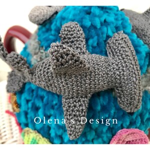 Crochet Tea Cozy Nautical Tea Cover Tea Cosy Seaside Tea Warmer Crochet ...