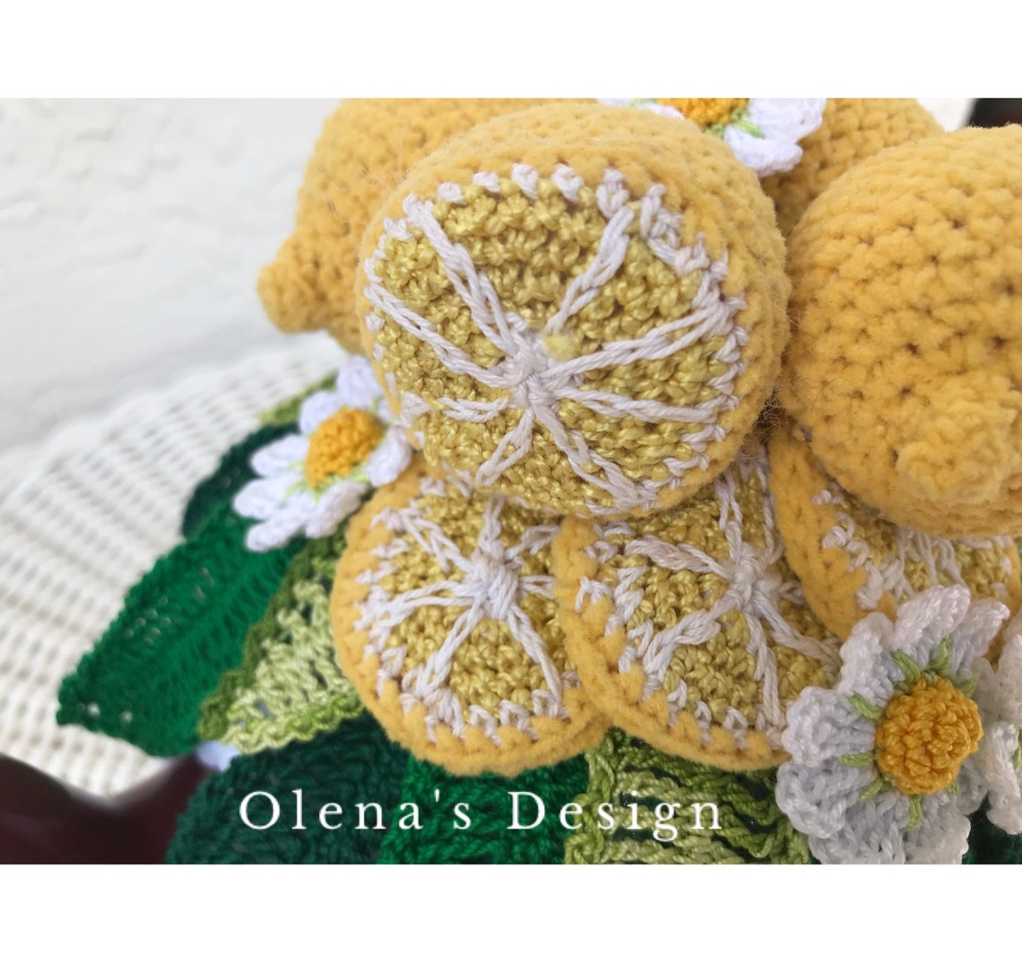 Crochet Tea Cozy Blue Tea Cover Lemon Tea Cosy Tea Warmer | Etsy