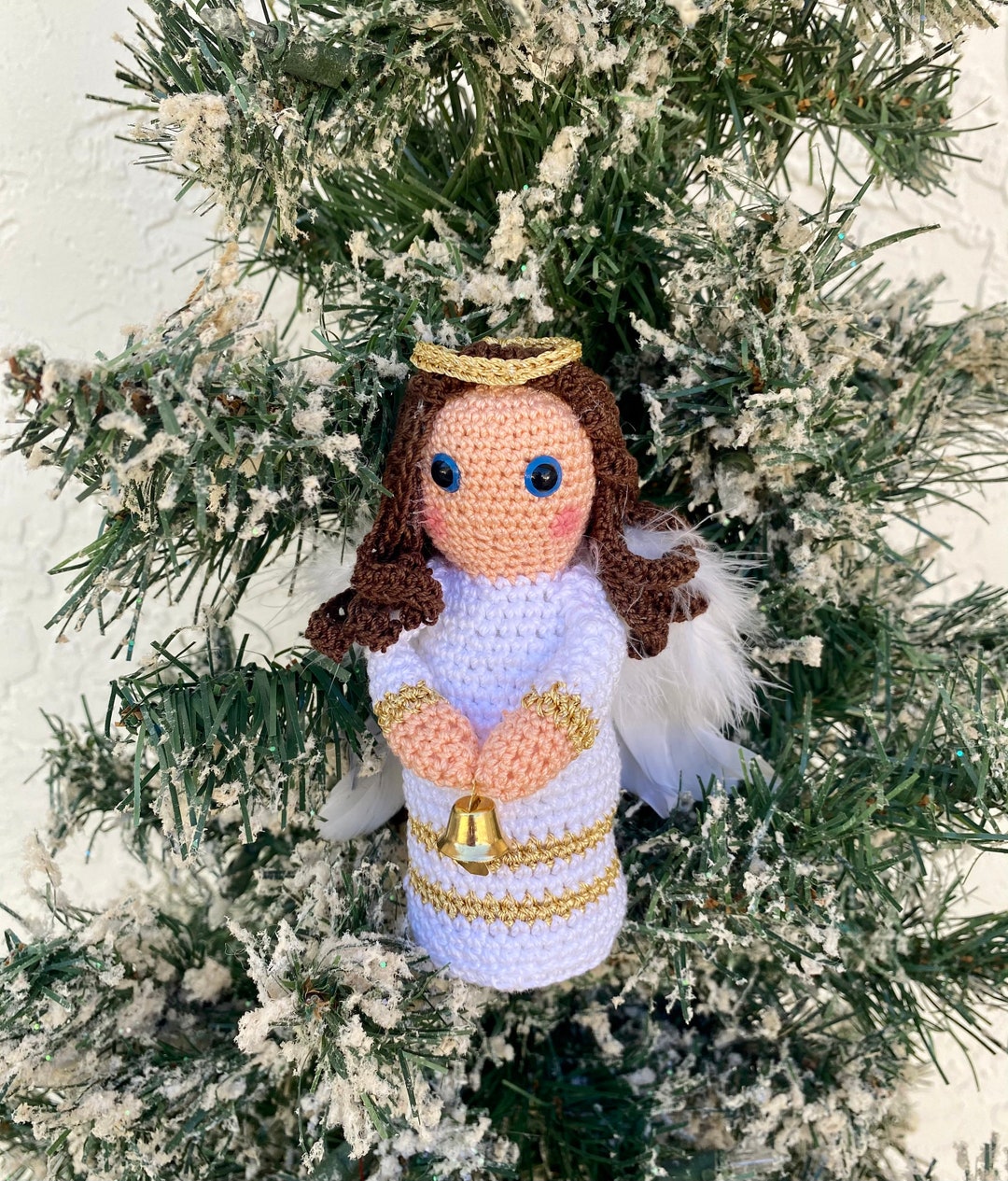 Crochet Amigurumi Angel Crochet Miniature Angel Plushes Christmas Angel ...