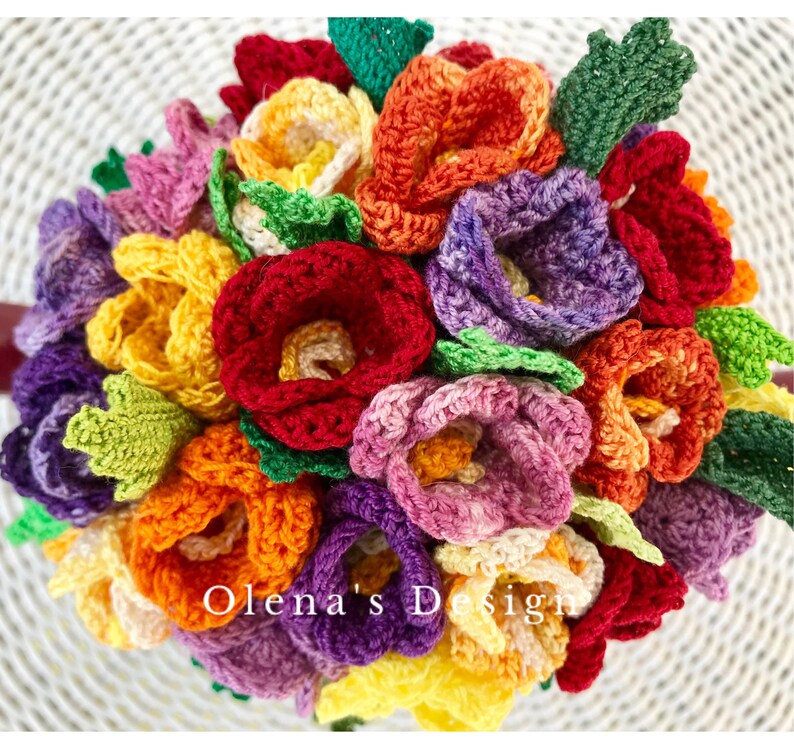 Crochet tea cozy green tea cover tulips field tea cosy tea | Etsy