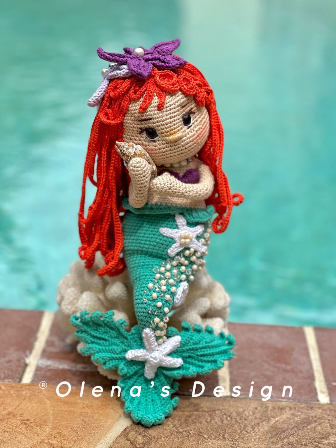 Little Mermaid Amigurumi Crochet Ariel Serena Plushes Crochet Mermaid ...