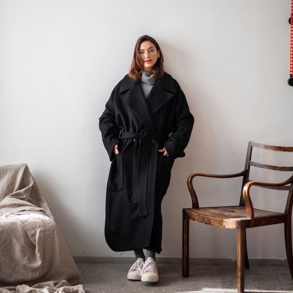 Loose Fit Coat - Etsy