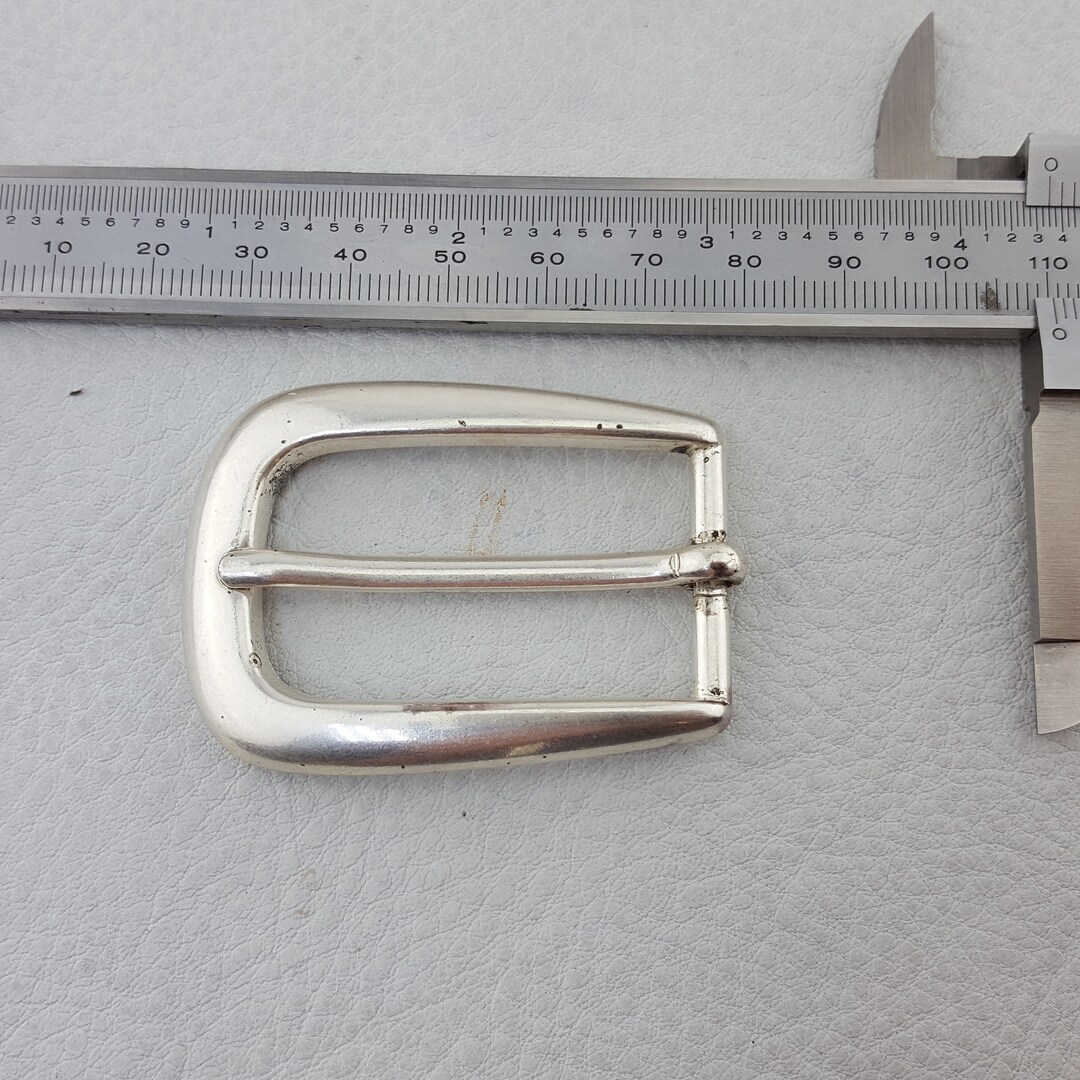 3 Pieces Skinny Rectangular Matte Silver Belt Buckle - Etsy