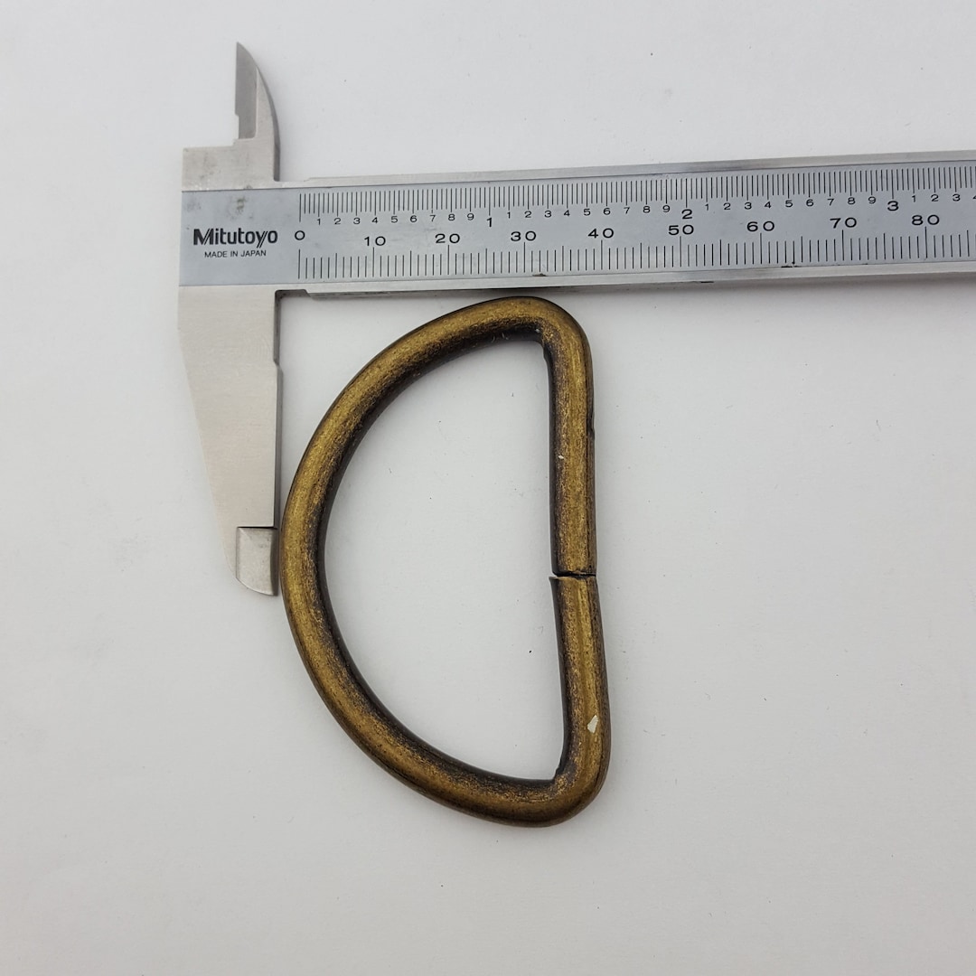 Pair of Antique Brass D Rings - Etsy