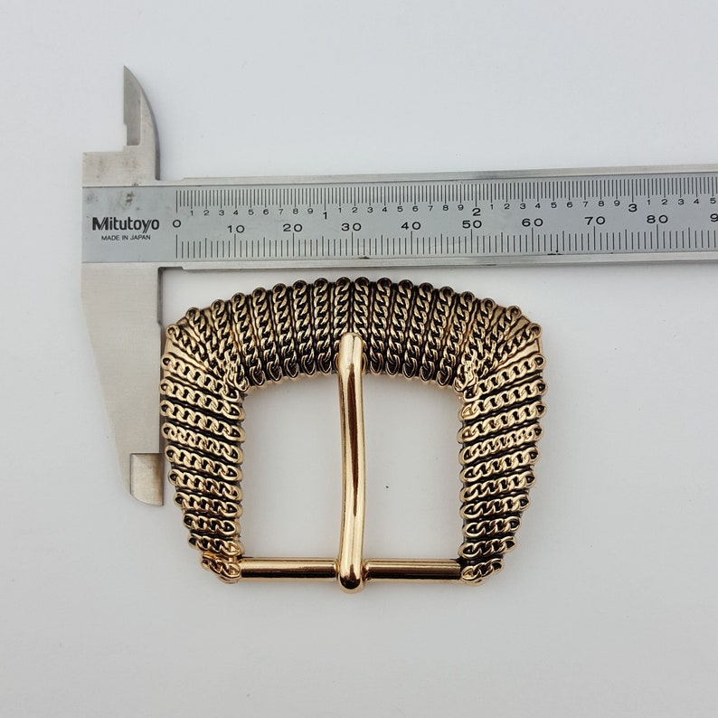 Belt Buckle With Chainlink Design - Etsy