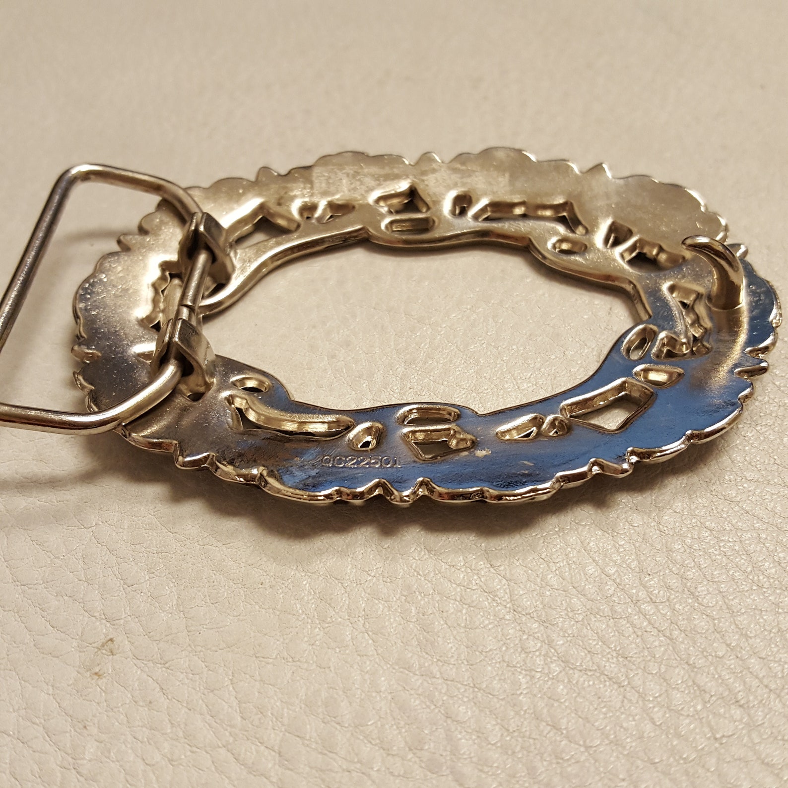 Shiny Oval Shape Floral Belt Buckle - Etsy