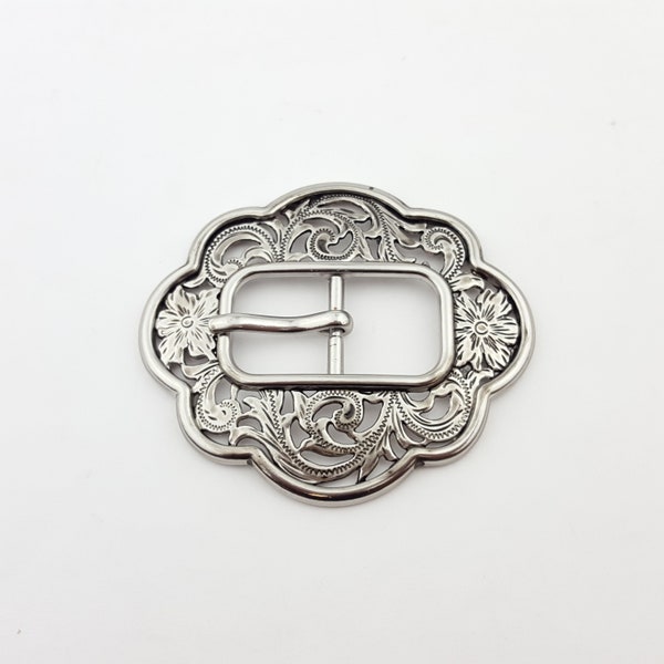 Skinny Black Belt Silver Buckle - Etsy