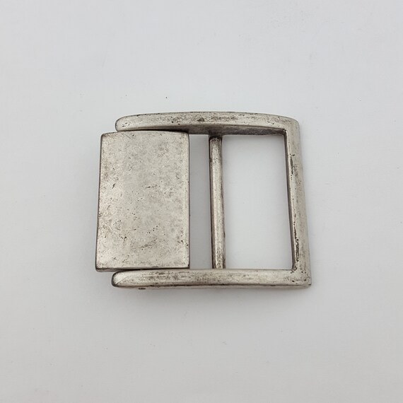 Unique Matte Silver Buckle | Etsy