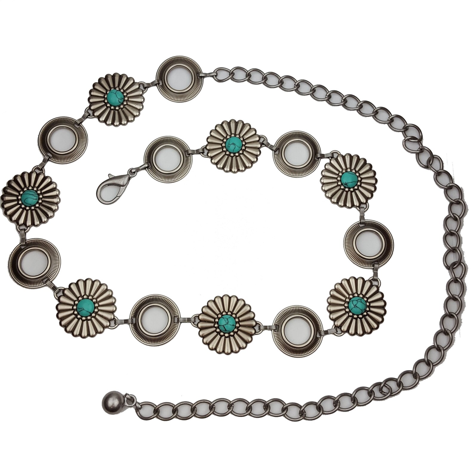 Daisy Flower Metal Chain Belt | Etsy