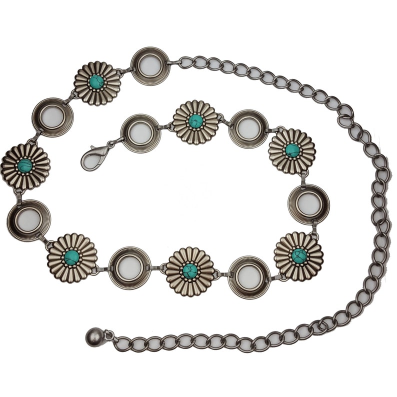 Daisy Flower Metal Chain Belt | Etsy