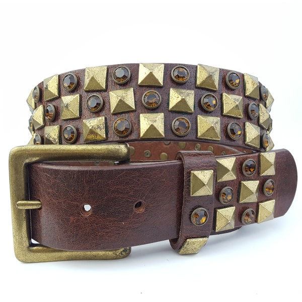 Studded Belt - Etsy