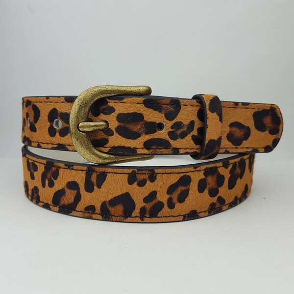 Leopard Print Belt - Etsy