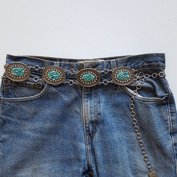 Silver Chain Belt - Etsy