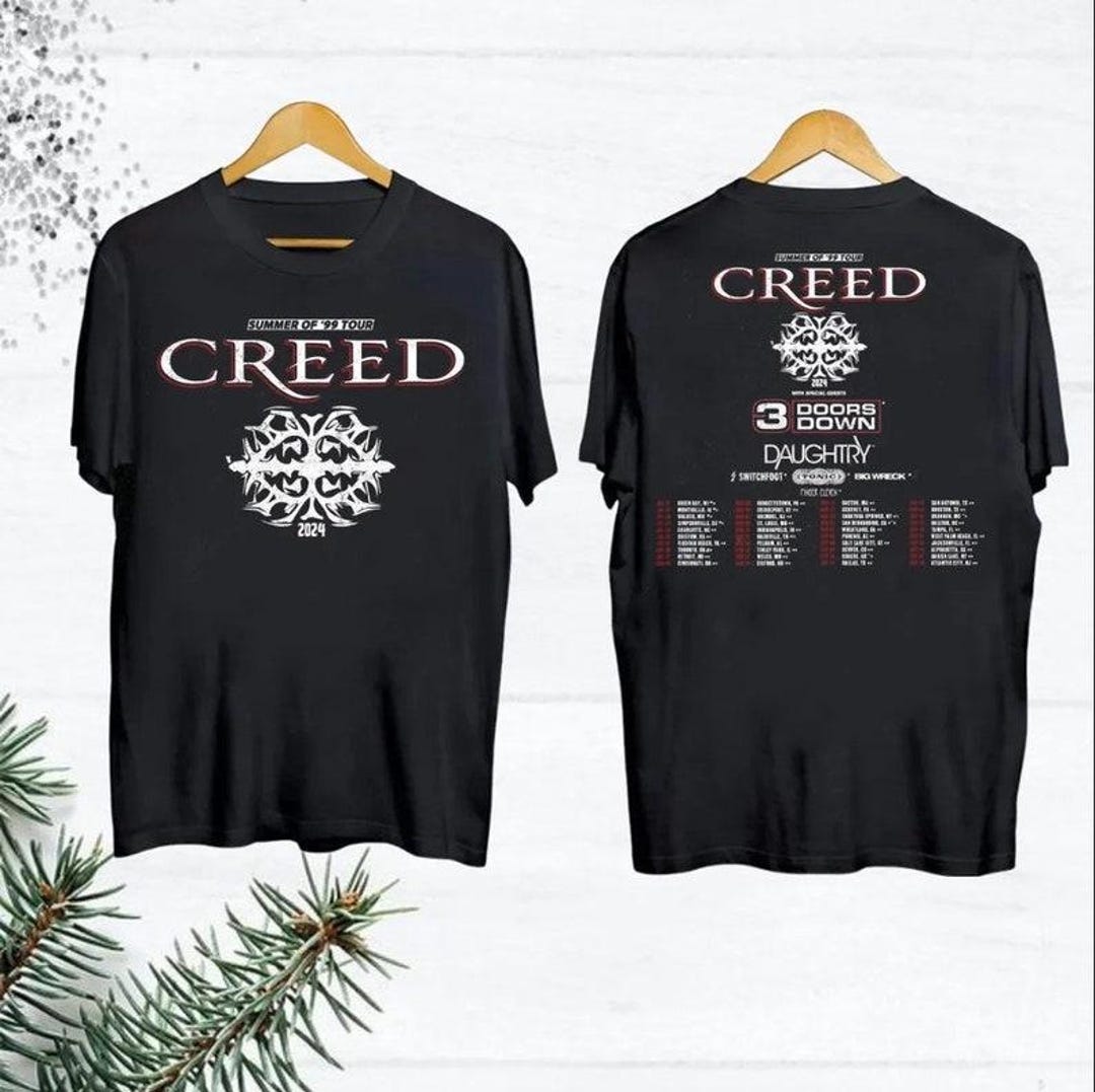 Creed Band 2024 Tour Summer of 99 Tour Shirt, Creed Band Fan Gift Shirt ...