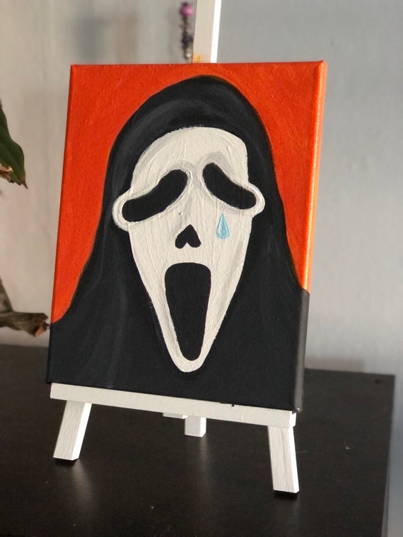 Sad Crying Scream Ghostface Painting | Etsy UK