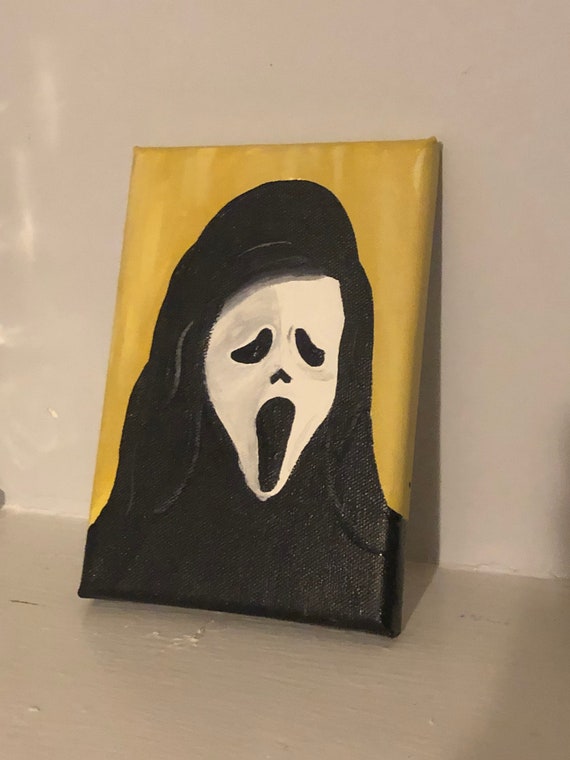 Yellow Ghostface Scream Painting - Etsy